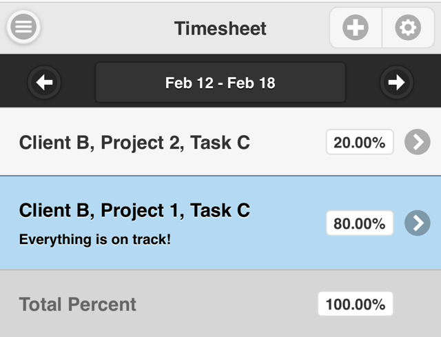 Pacific Timesheet Mobile Percent Allocation Timesheet Primer